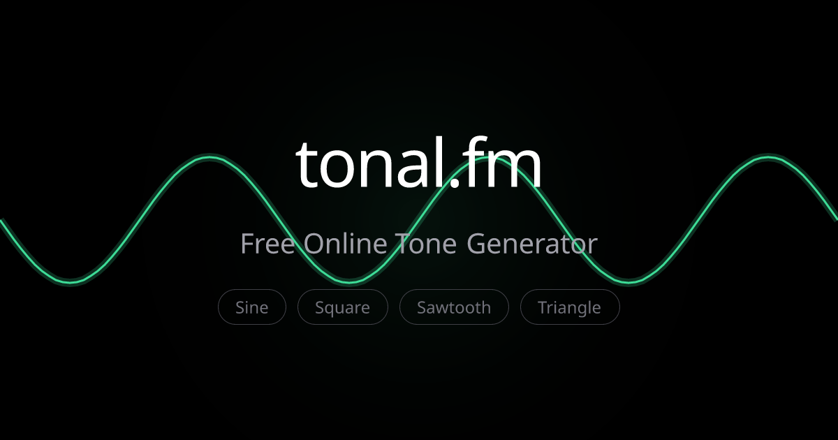 Online Tone Generator - Free Audio Frequency Generator | tonal.fm
